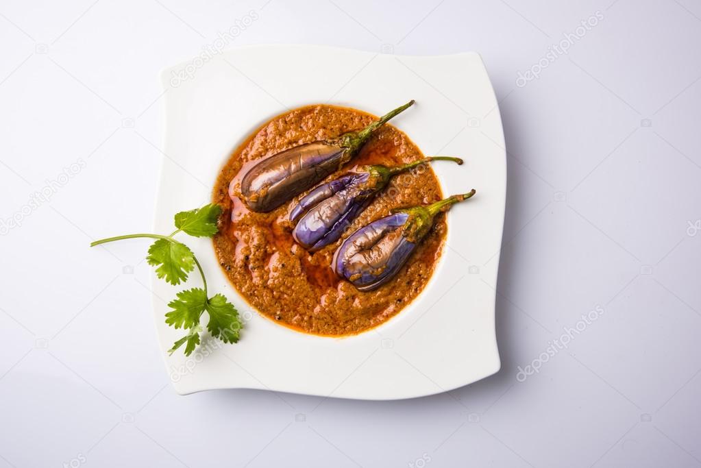 planta de huevo sur de la India curry, curry brinjal, brinjal masala tambi n conocido como ...