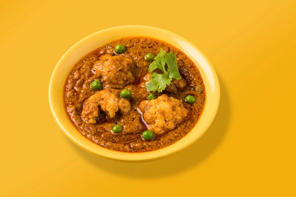 Gobi masala, gobi mutter curry or gobi fry masala, cauliflower mutter ...