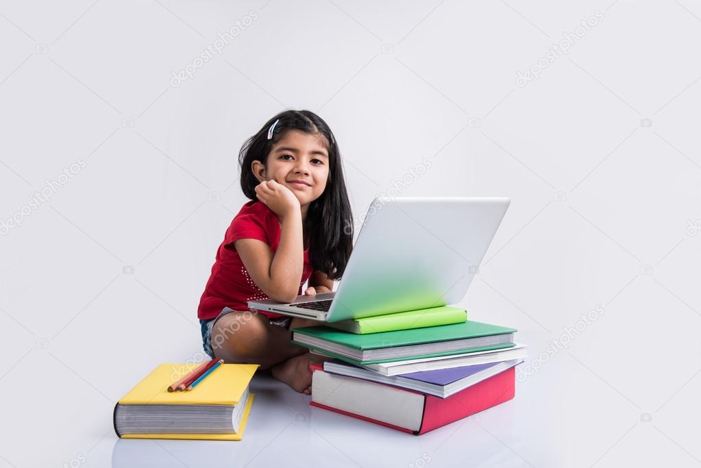 Images: cute study girl | Cute little indian girl studying on laptop ... Images: cute study girl | Cute little indian girl studying on laptop ...