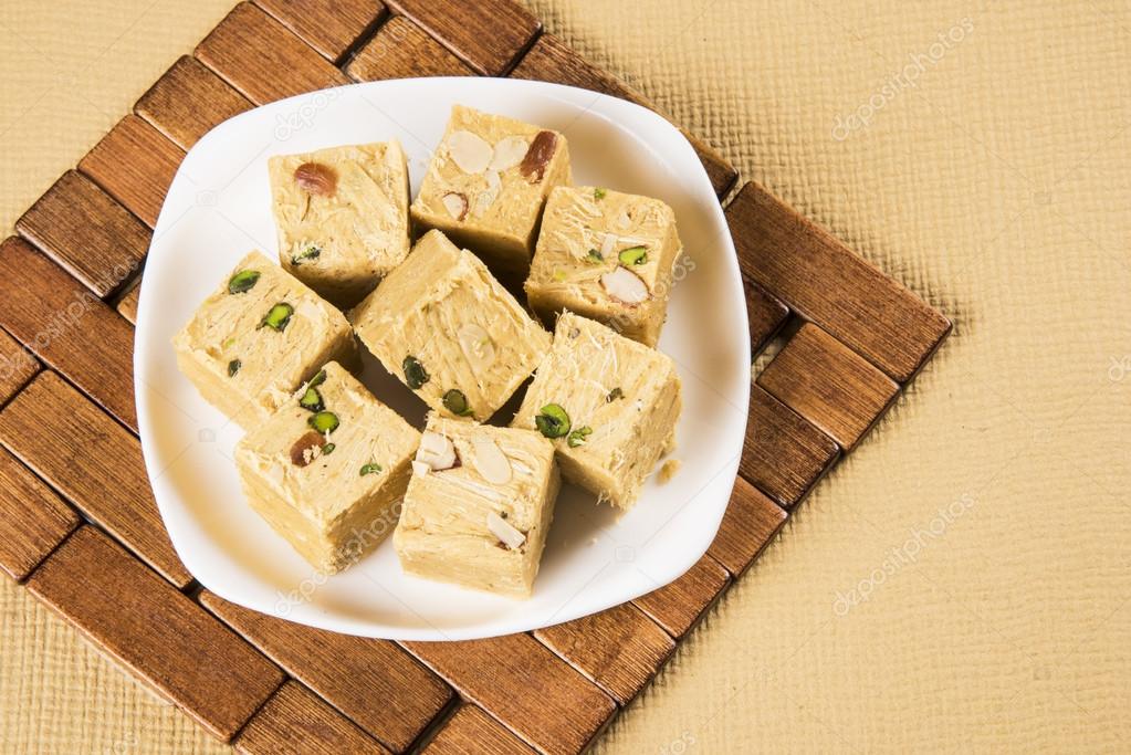 Sonpapdi or soan papdi or soanpapdi or son papdi or Sohan papdi Stock ...
