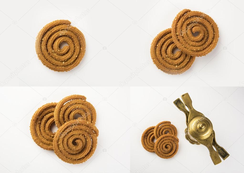 Traditional indian snack chakli, chakali,, murukku Stock Photo by ...