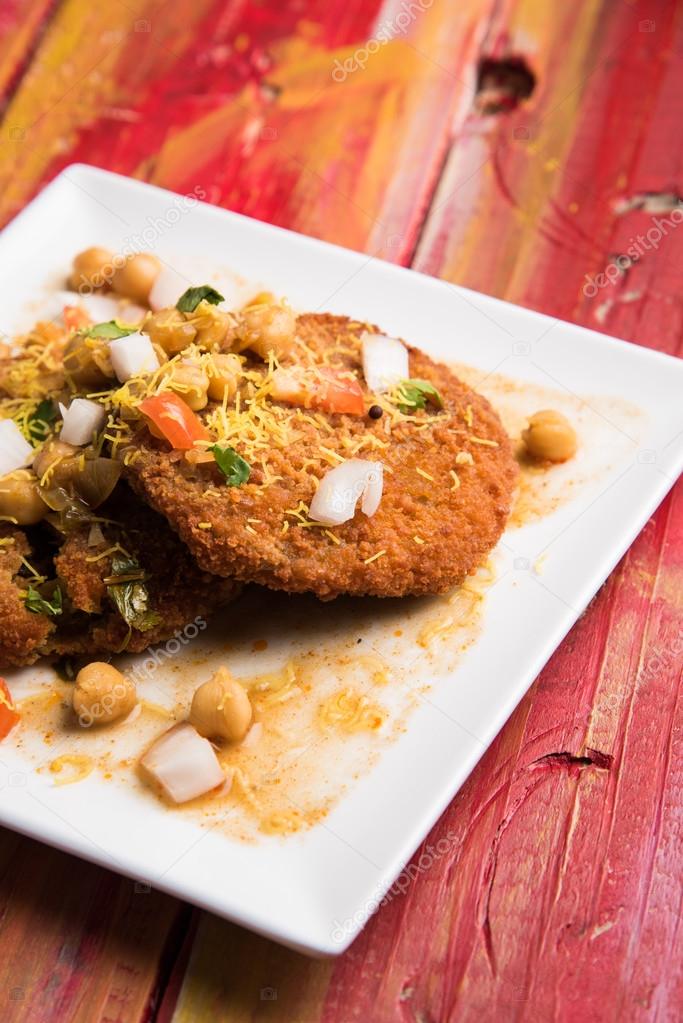 Aloo Tikki o croquetas de chuleta o aalu - Un bocadillo del norte de la ...