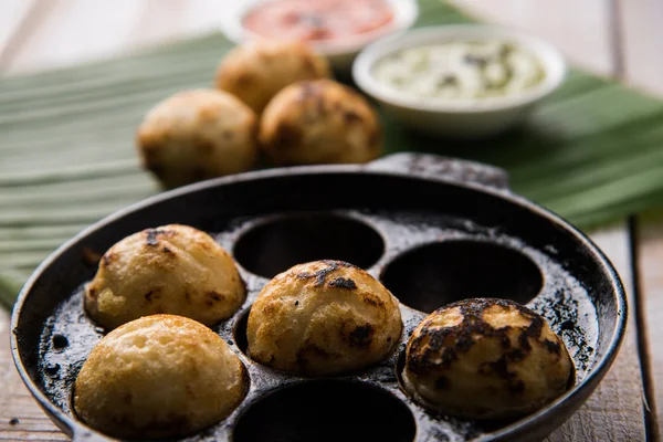 South indian popular food Appe or Appam or Rava Appe — Stock Photo ...