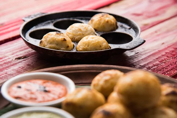 South indian popular food Appe or Appam or Rava Appe — Stock Photo ...