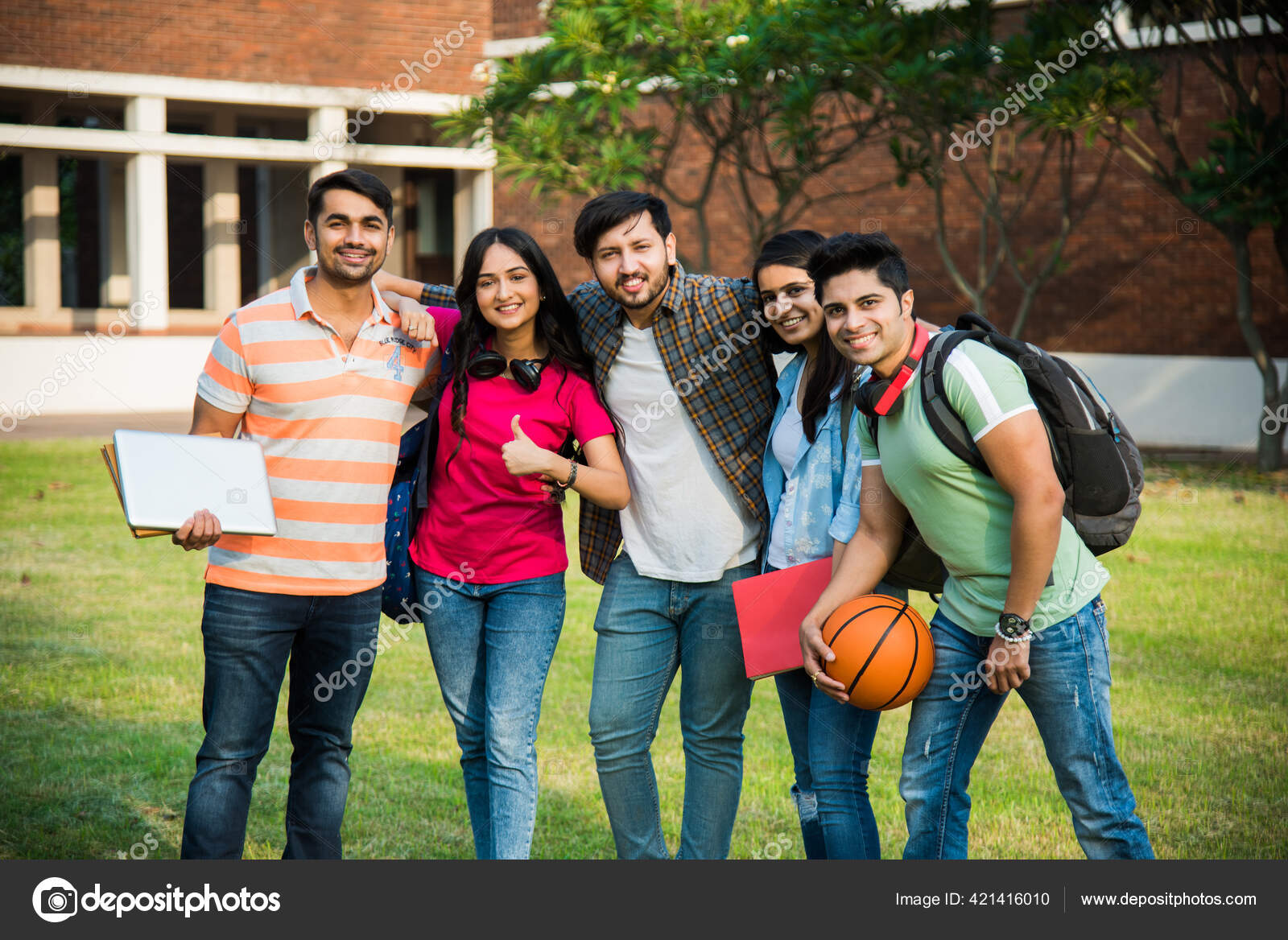 Indian University Students Walking