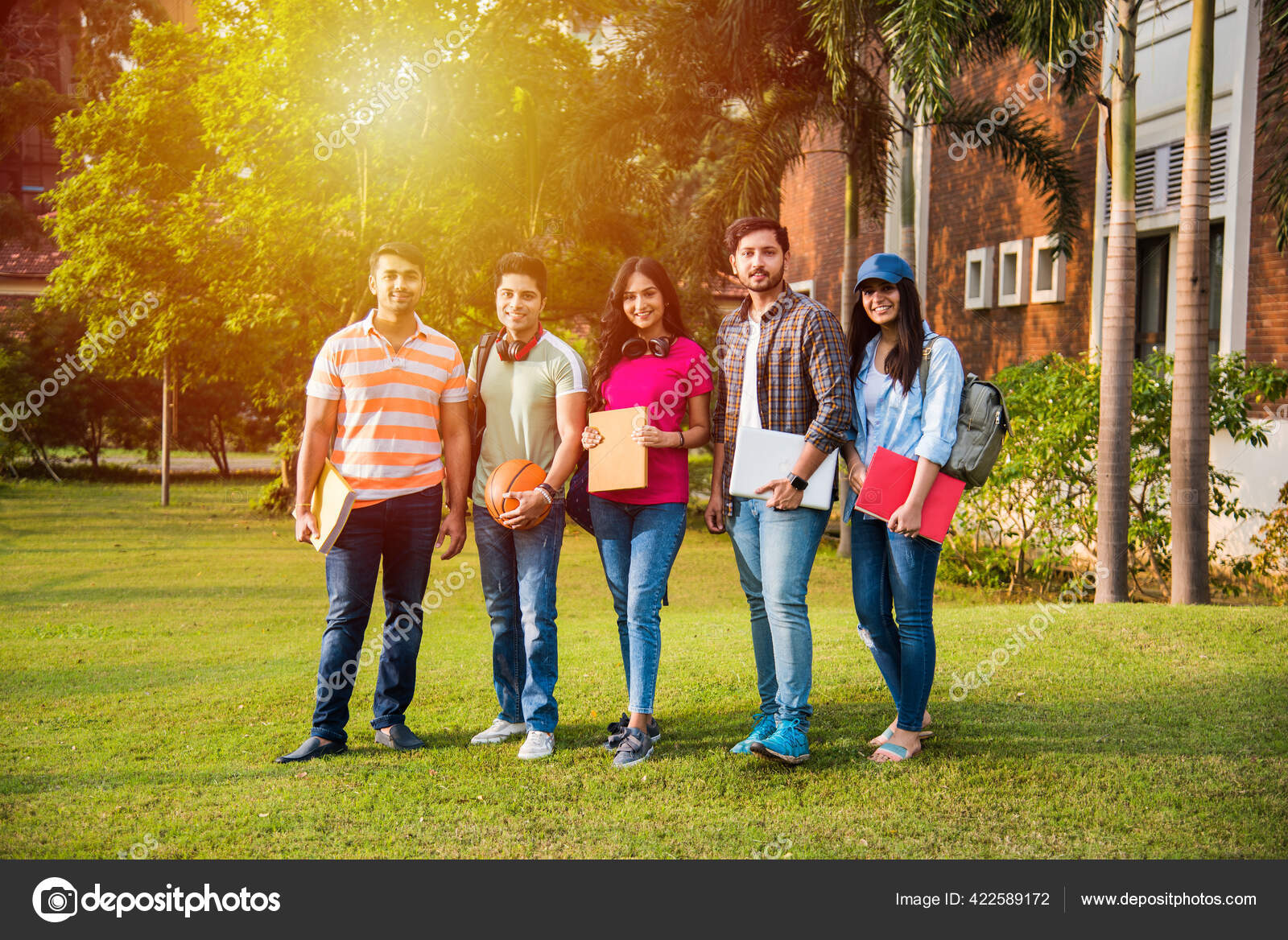 Indian University Students Walking