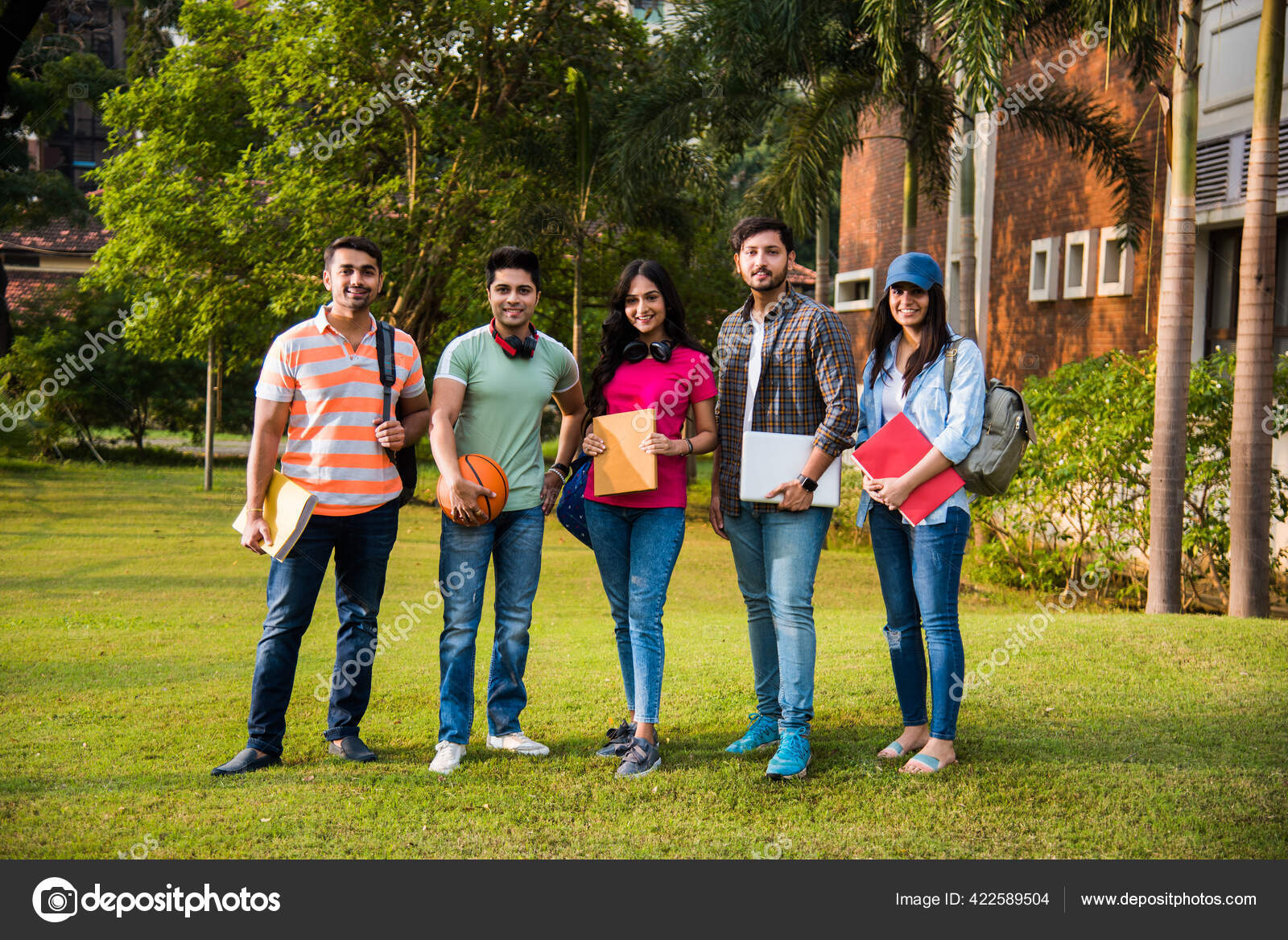 Indian University Students Walking
