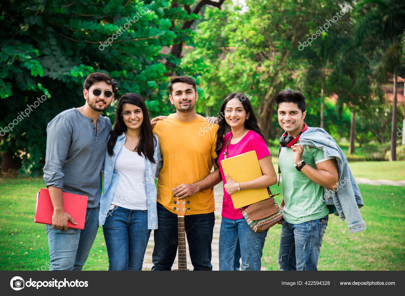 Indian University Students Walking