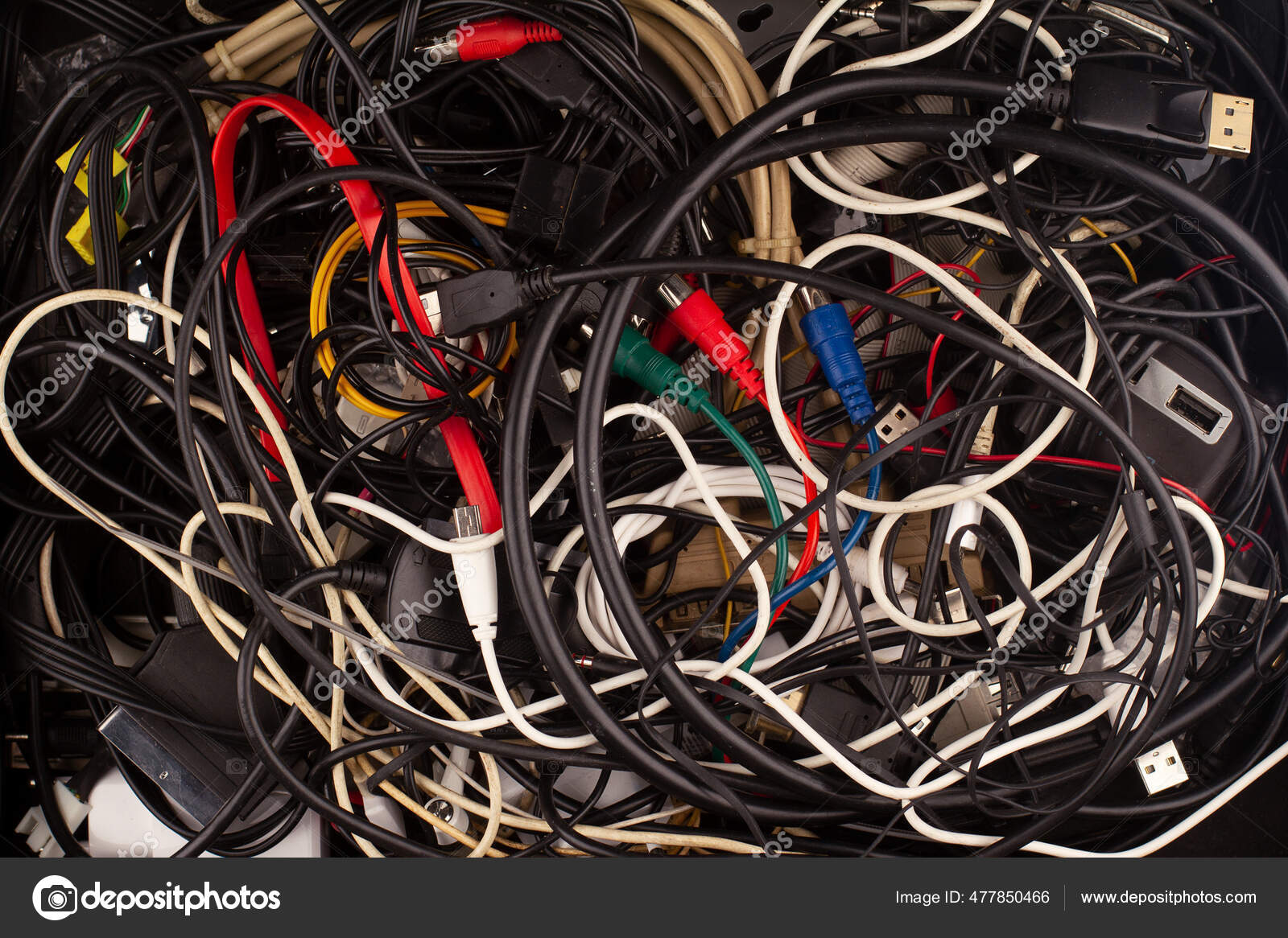 Front View Closeup Background Texture Many Different Old Computer Phone ...