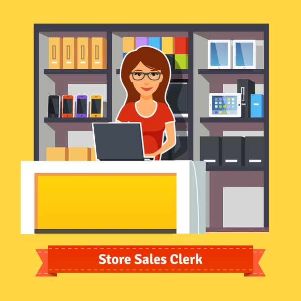 Sales clerk Stock Vectors, Royalty Free Sales clerk Illustrations ...