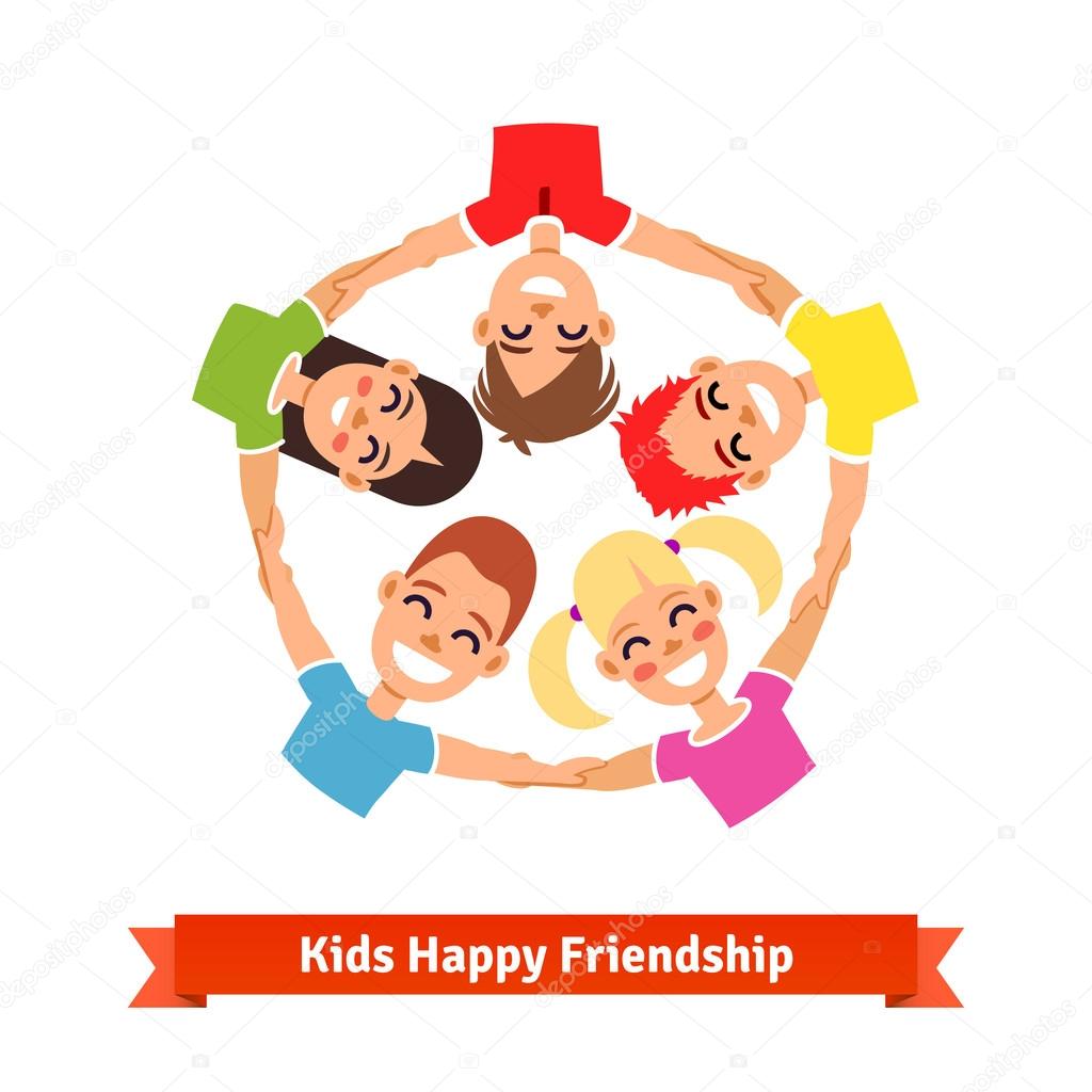 Kids Teamwork Cartoon