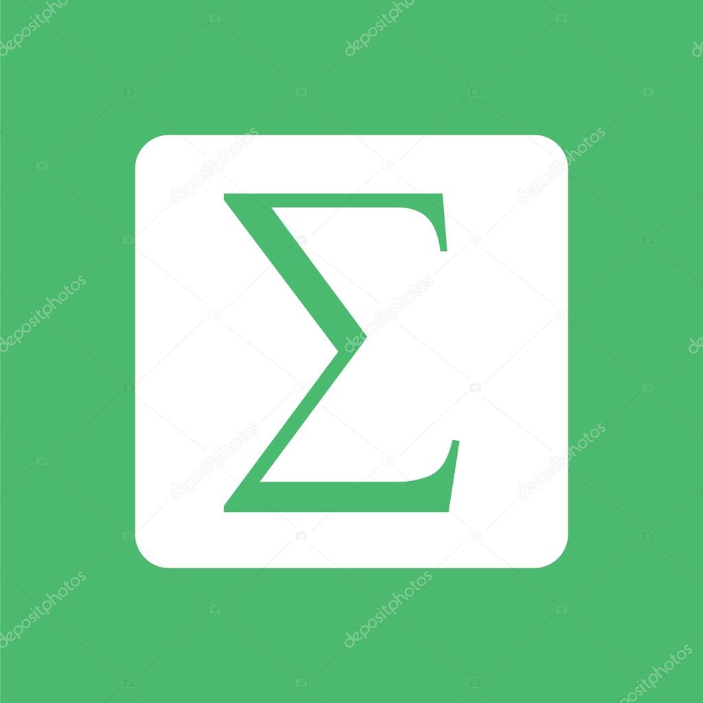 Sigma símbolo icono. Icono de suma . Vector de stock por ©mfbs 87108480 Sigma símbolo icono. Icono de suma . Vector de stock por ©mfbs 87108480