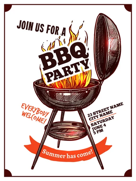 Grill party Stock Vectors, Royalty Free Grill party Illustrations ...