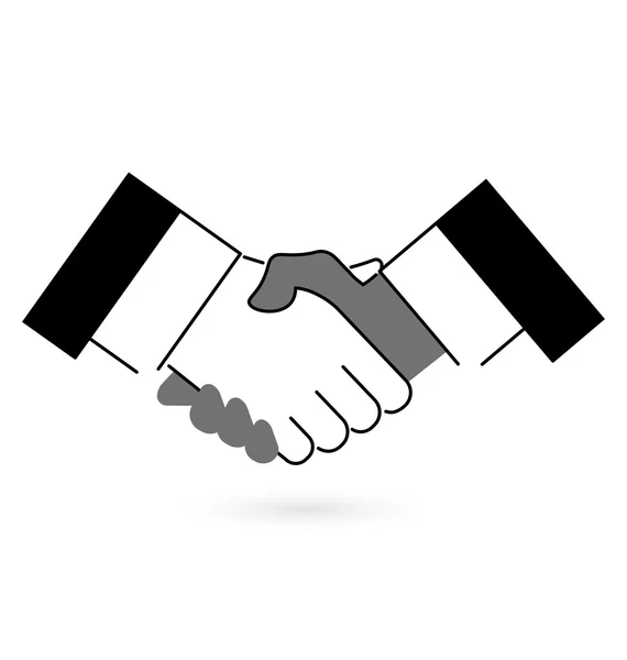 Handshake flat icon Stock Vector Image by ©bsd #148480633