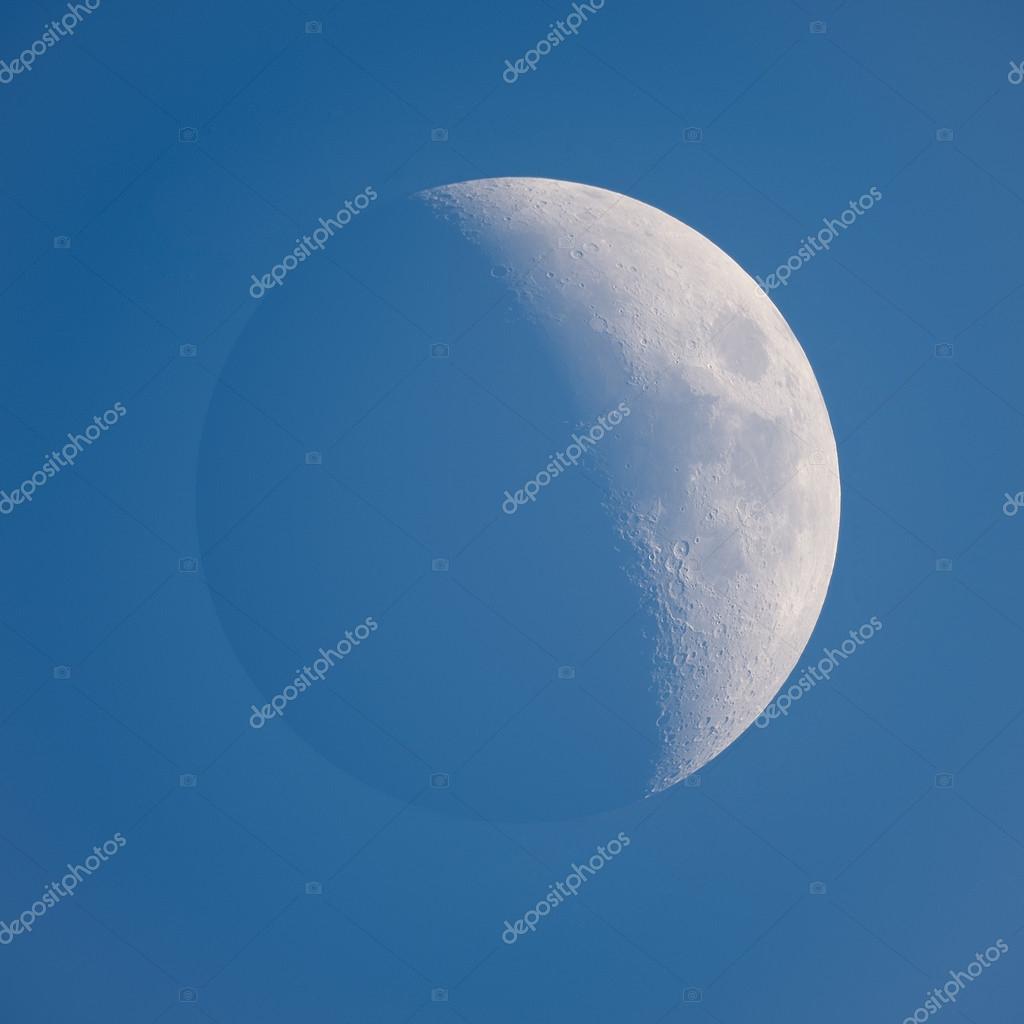 Moon - waning gibbous — Stock Photo © d_mrowka #83235562