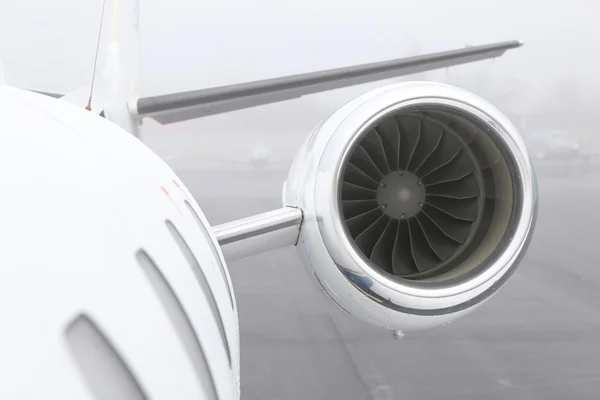 Jet Engine on a Private Plane - Bombardier Stock Photo by ©tr3gi 9549590