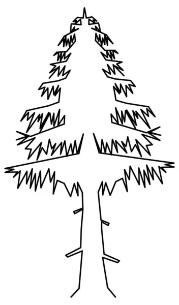 Easy Cedar Tree Drawing