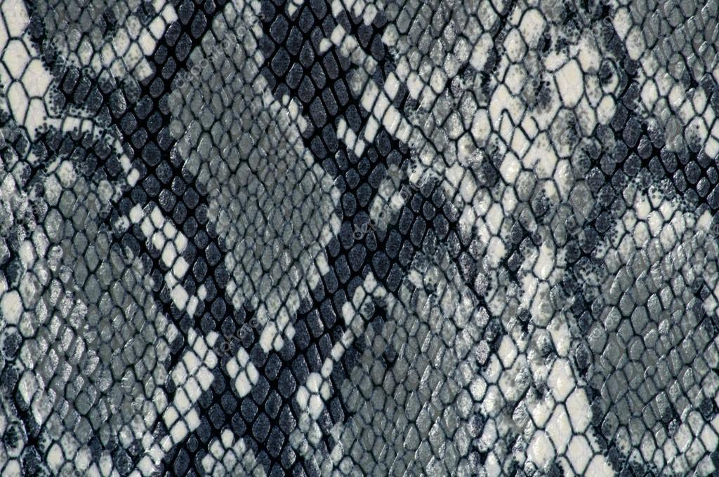 Grey fabric with snake print close-up — Stock Photo © Lisur #101207672