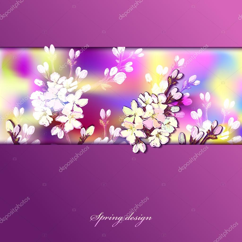 Hand drawn sakura design. — Stock Vector © IraDvilyuk #99214484