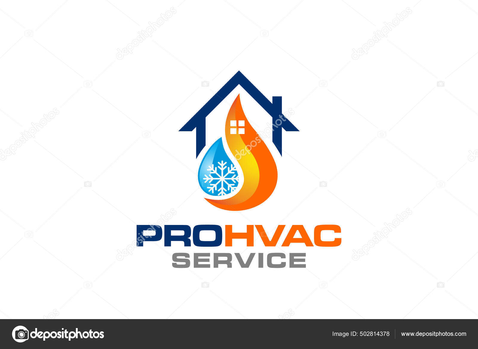 Illustration Graphic Vector Plumbing Heating Cooling Service Logo ...