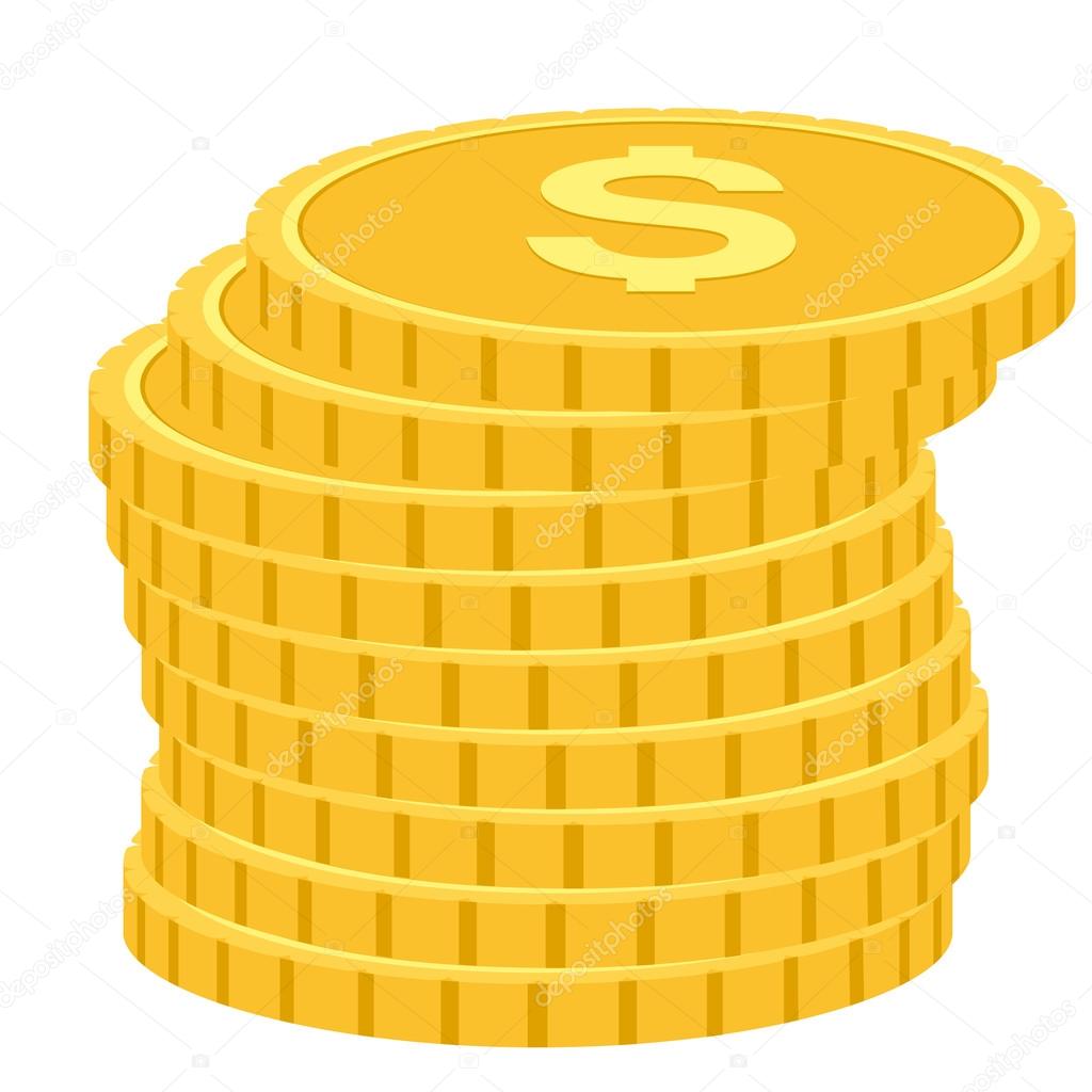 Coins Flat Icon