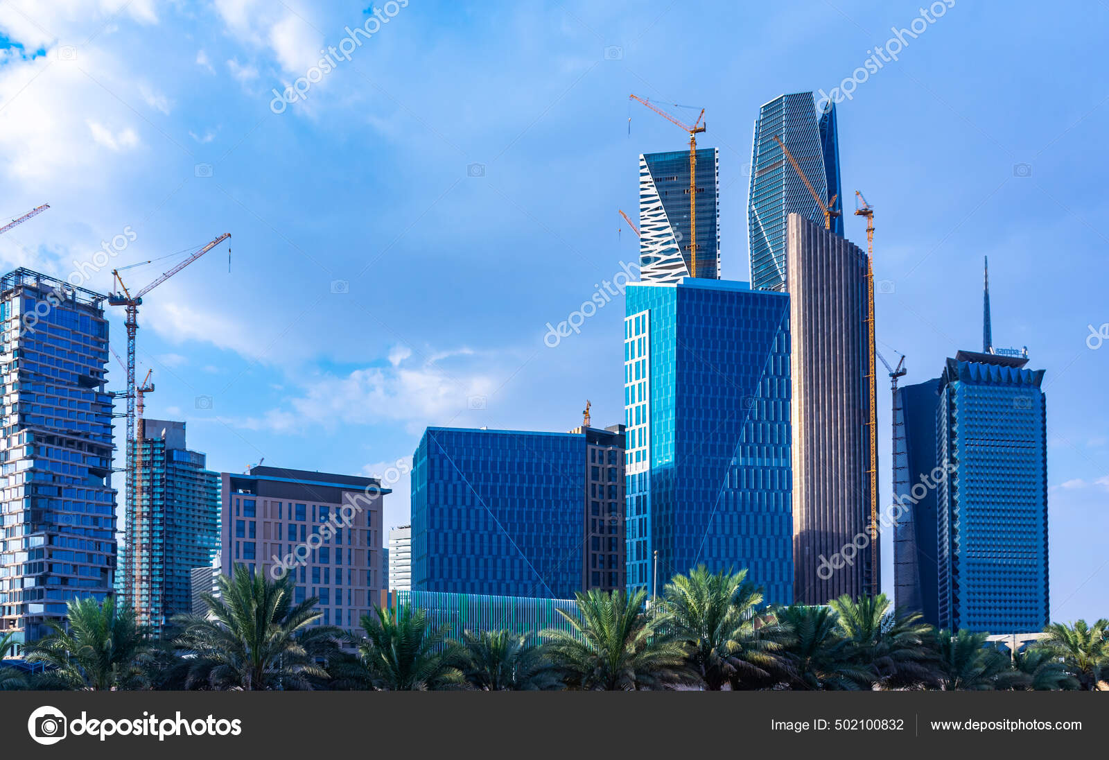 Riyadh Saudi Arabia Ksa October 2018 New Buildings Being Constructed ...