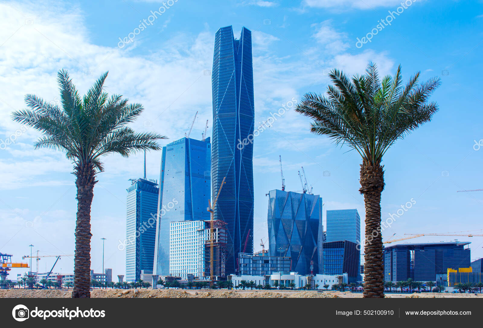 Riyadh Saudi Arabia Ksa December 2017 New Buildings Being Constructed ...