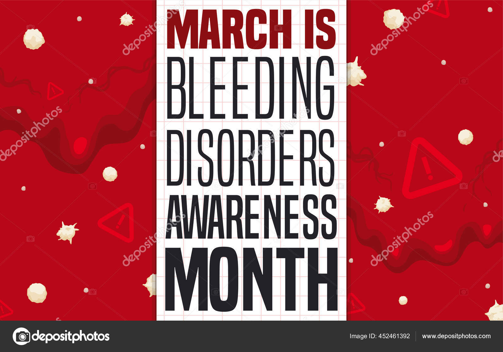 Bloody Design Platelets Glycoproteins Warning Symbols Promoting ...