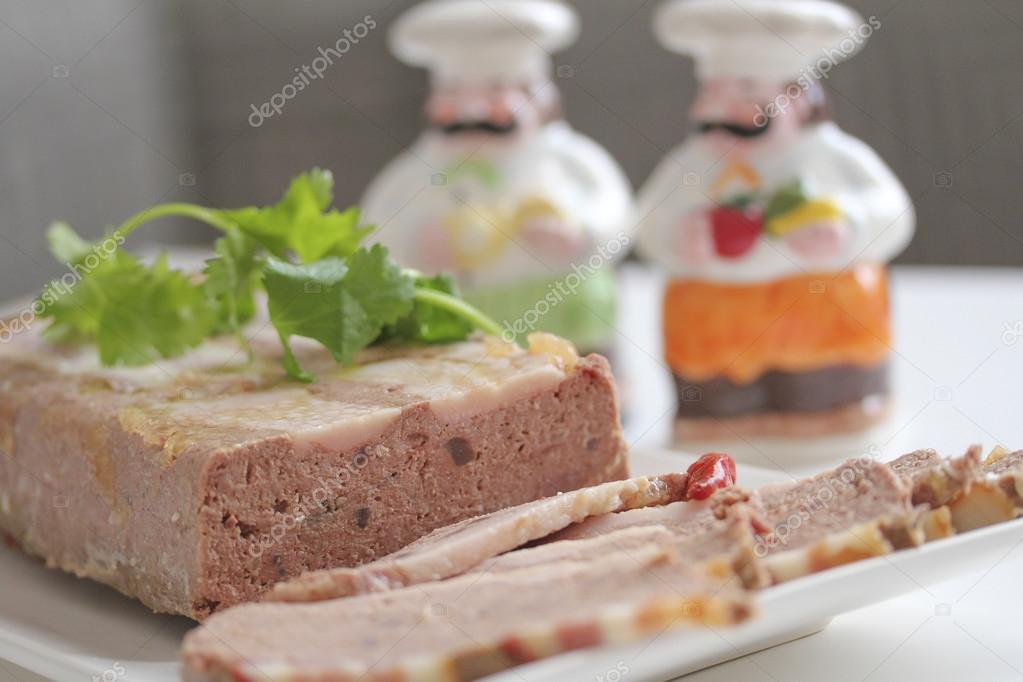 Liver paste loaf — Stock Photo © HuongSon #83819976