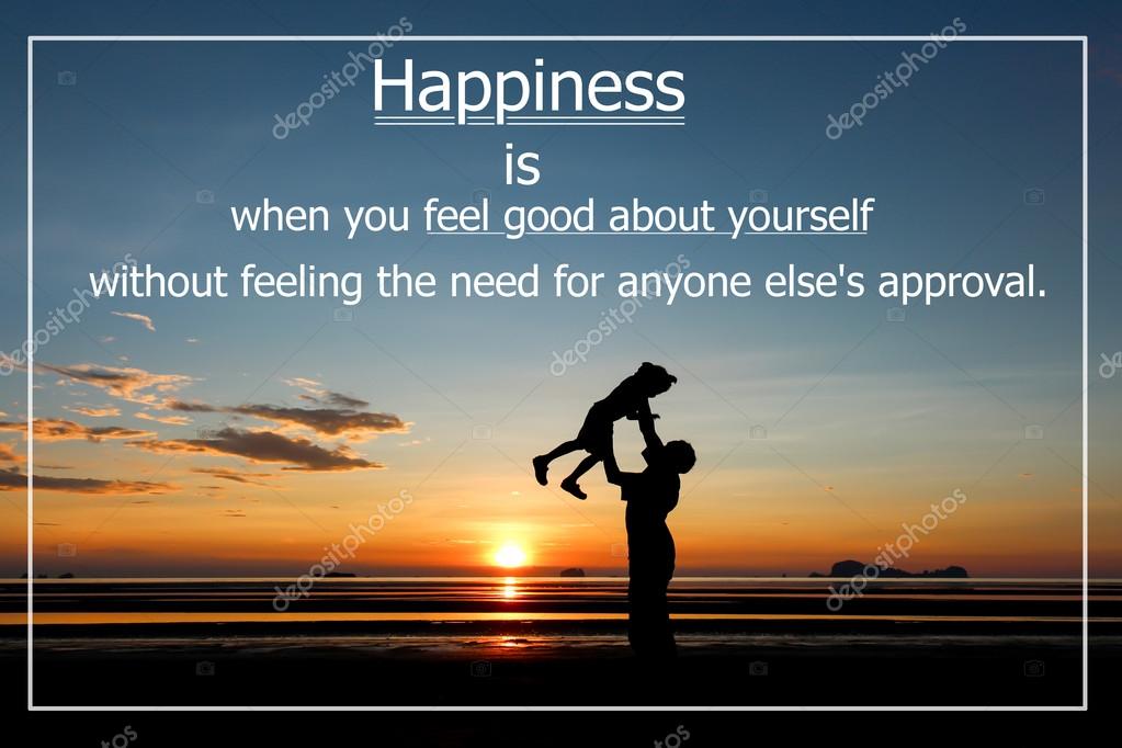 Quote on sunset background. Stock Photo by ©chaioj 91756354