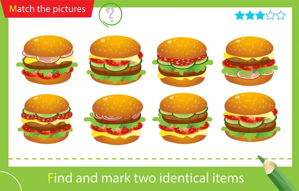 Matching Game Education Game Children Puzzle Kids Match Elements ...