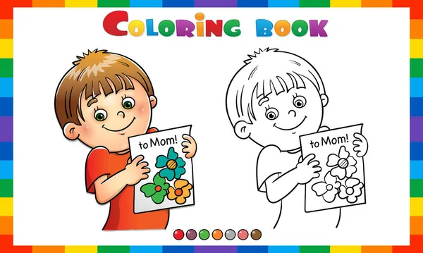 Coloring Page Outline Dari Badut Sirkus Kartun Dengan Latar Belakang ...