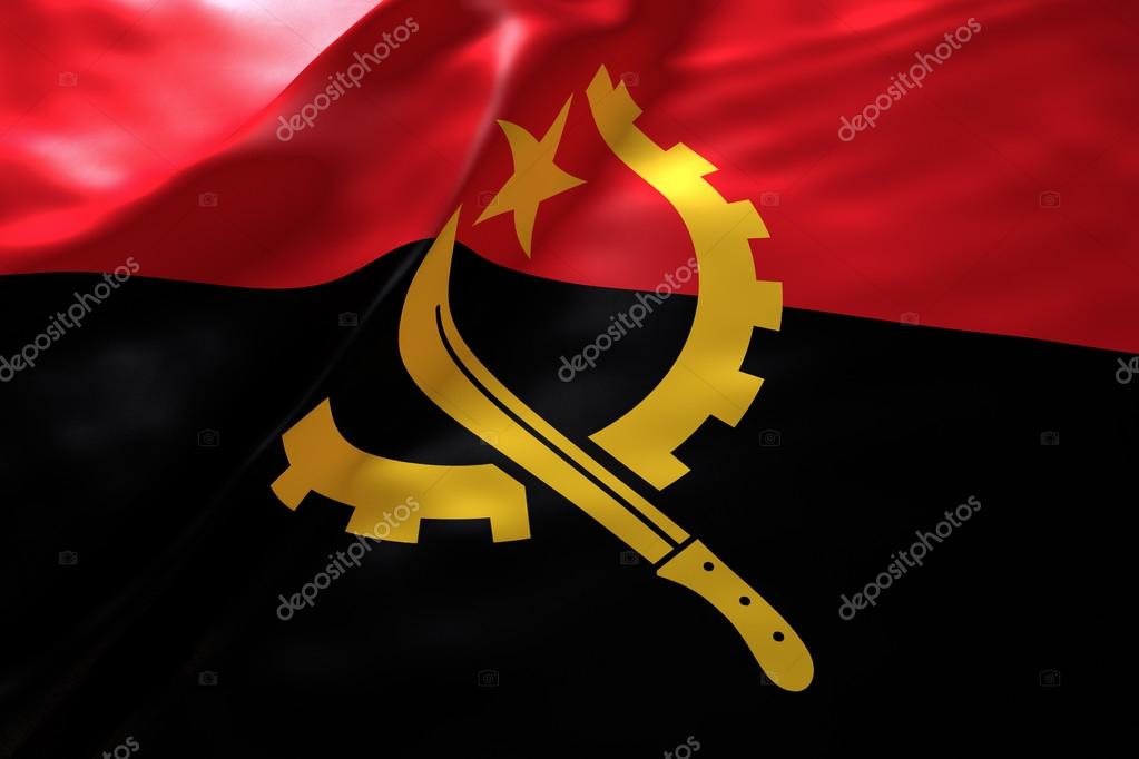 Angola flag background — Stock Photo © chingraph #91292690