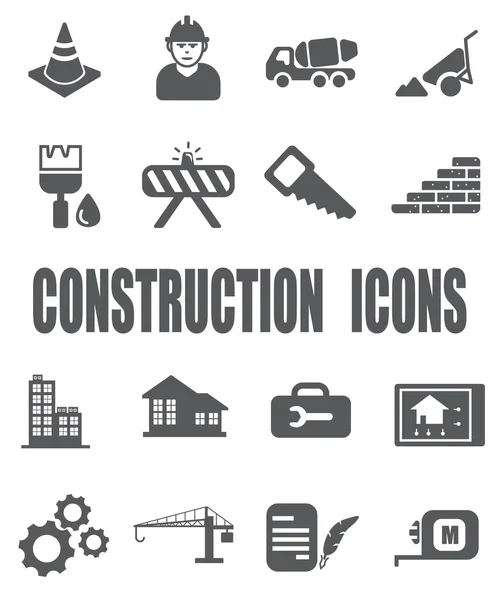 Construction Icons — Stock Vector © bioraven #13634413