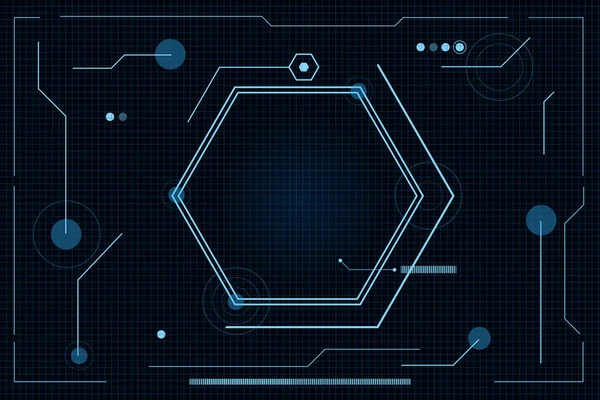 Vector Sci Hexagonal Futuristic Pattern Innovation Future Technology ...