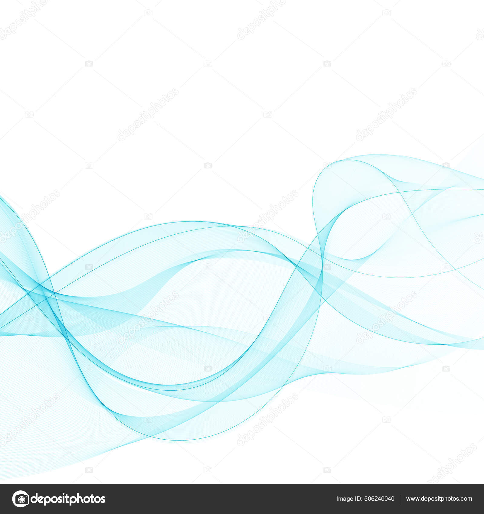 Abstract Light Blue Wave Vector Curves Eps Stock Vector Image by ...