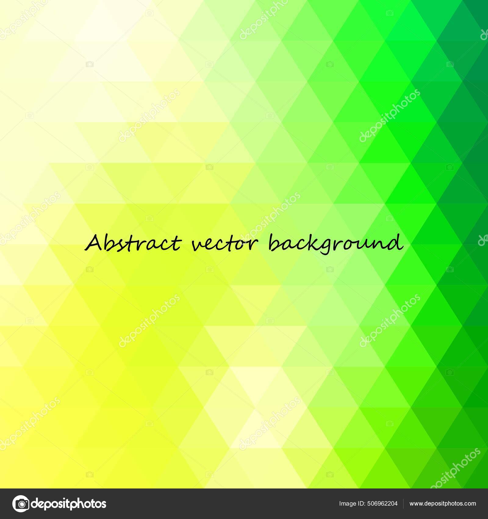 Green Yellow Triangles Background Stock Vector by ©MaksimTomko91.gmail.com 506962204