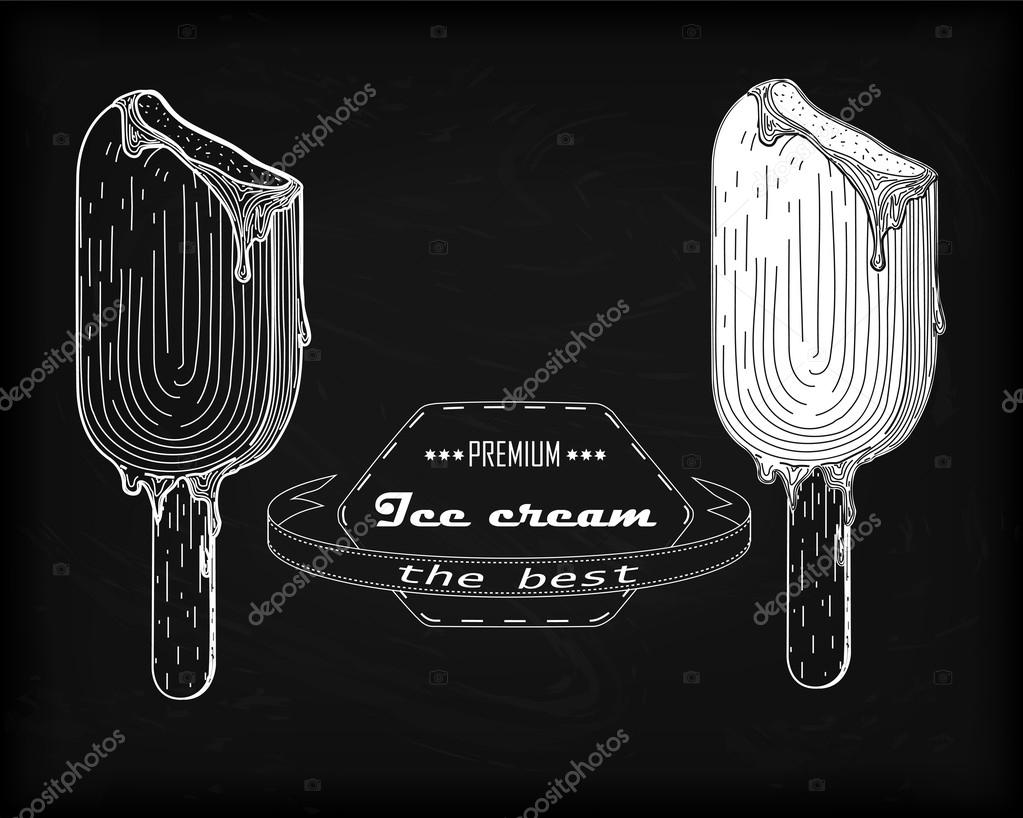 Tarta de helado eskimo, sabroso helado helado helado de confección de ...