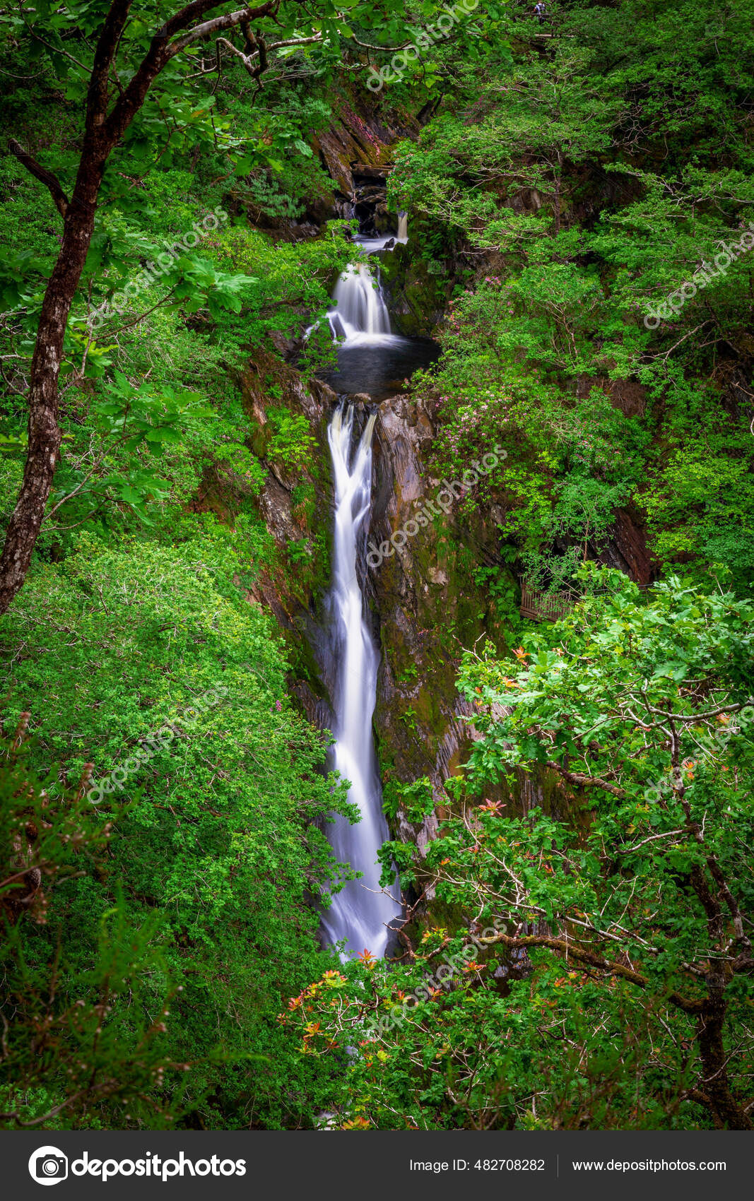 Devil's Bridge Falls One Tallest Waterfalls Wales Situated Few Miles ...