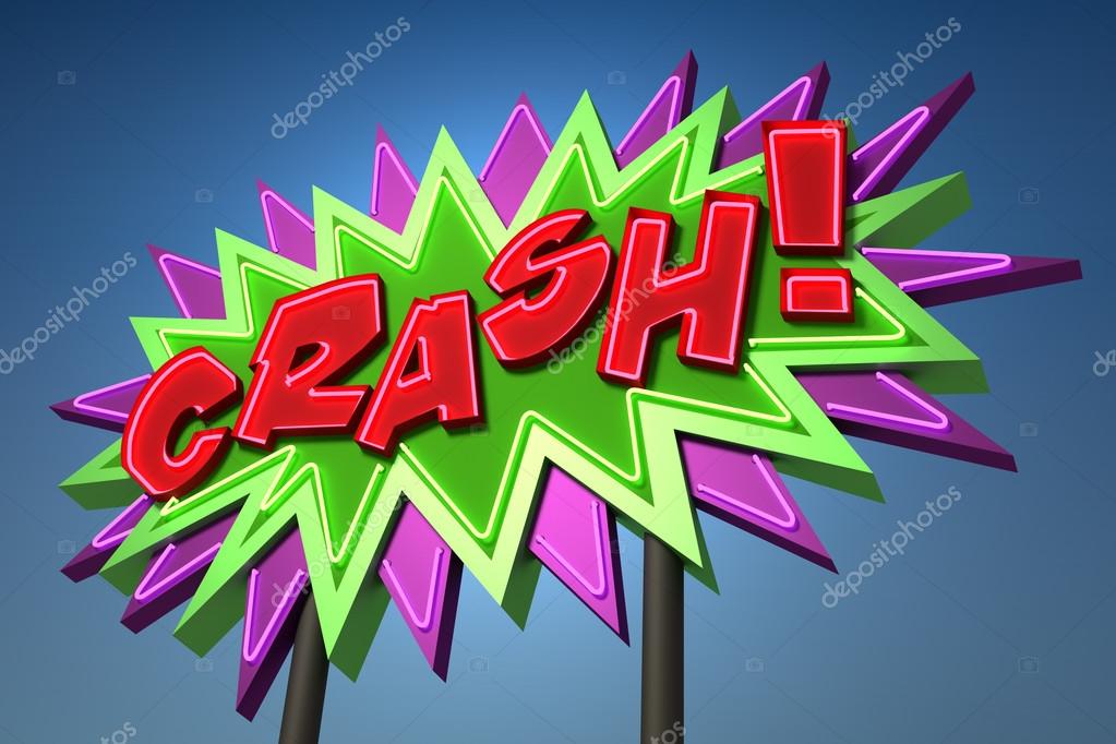 CRASH! Sound Effect Neon Sign — Stock Photo © patrickparks #83238026