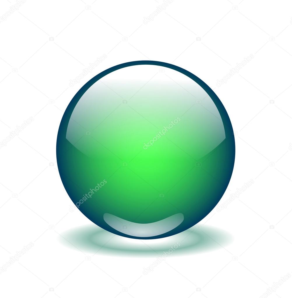 Green glossy sphere Stock Vector Image by ©handdraw #83350700