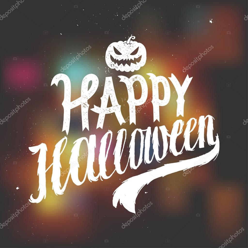 Rusty halloween emblema de la caligrafía Vector de stock por ©handdraw ...