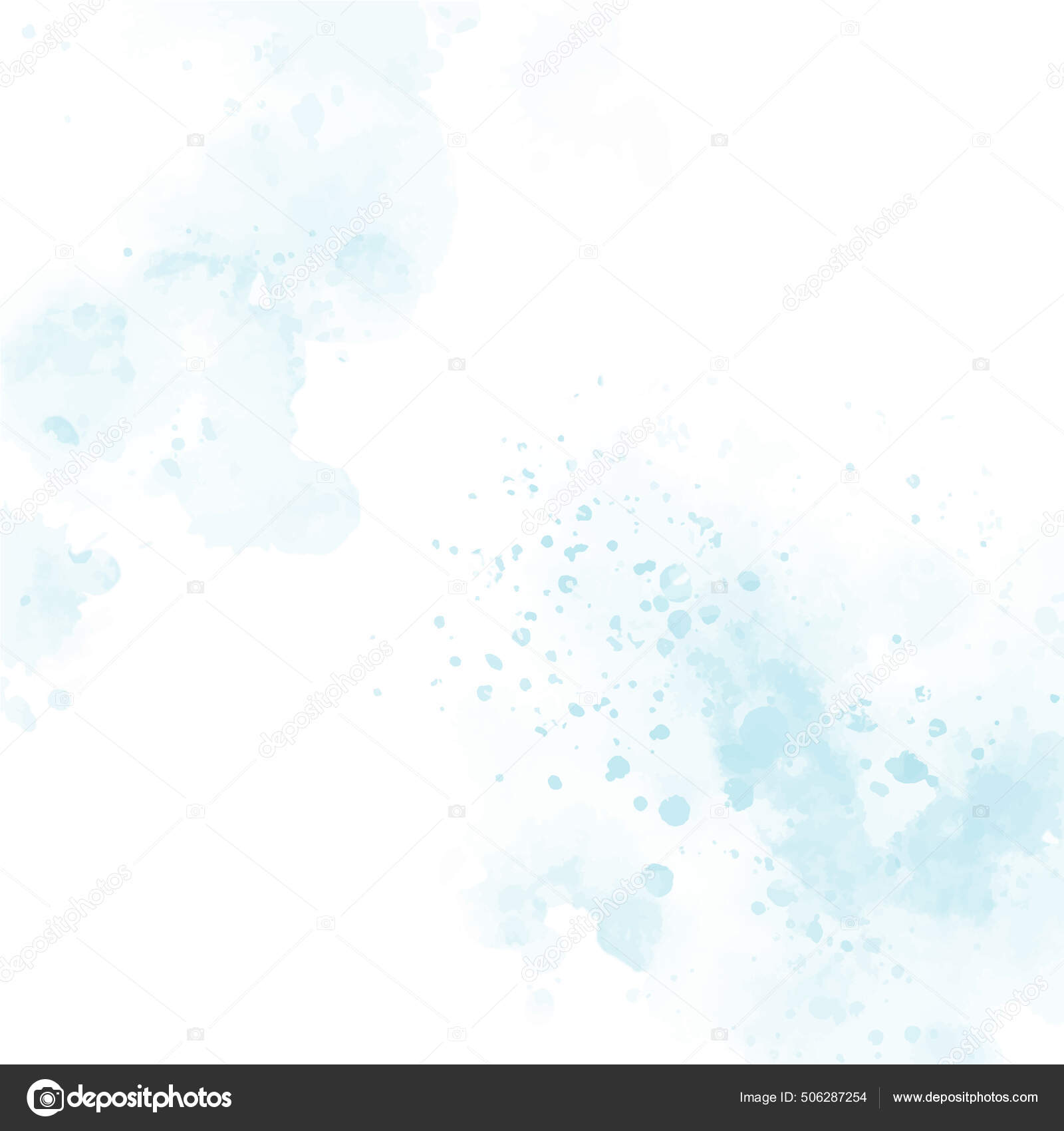 Blue Watercolor Splash Square Background Eps10 Vector Illustratio Stock ...