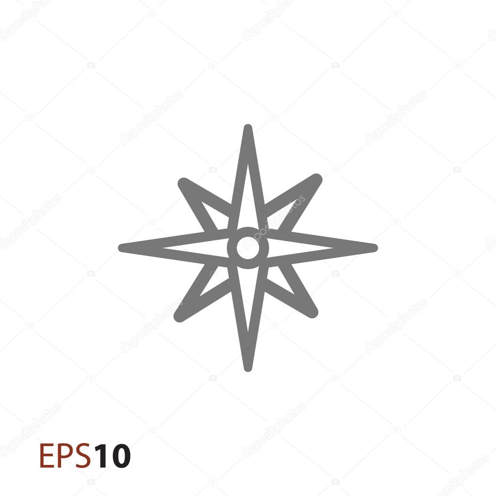 North star icon for web and mobile — Stock Vector © TogrulBabayev #96191026