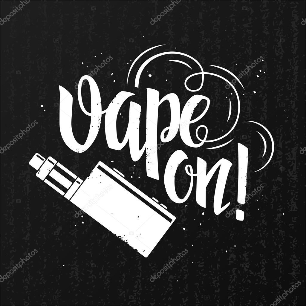 Vape lettering label Stock Vector by ©NihilArt 112173712