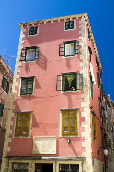 Old pink building in Sibenik,Croatia - Stock Image - Everypixel