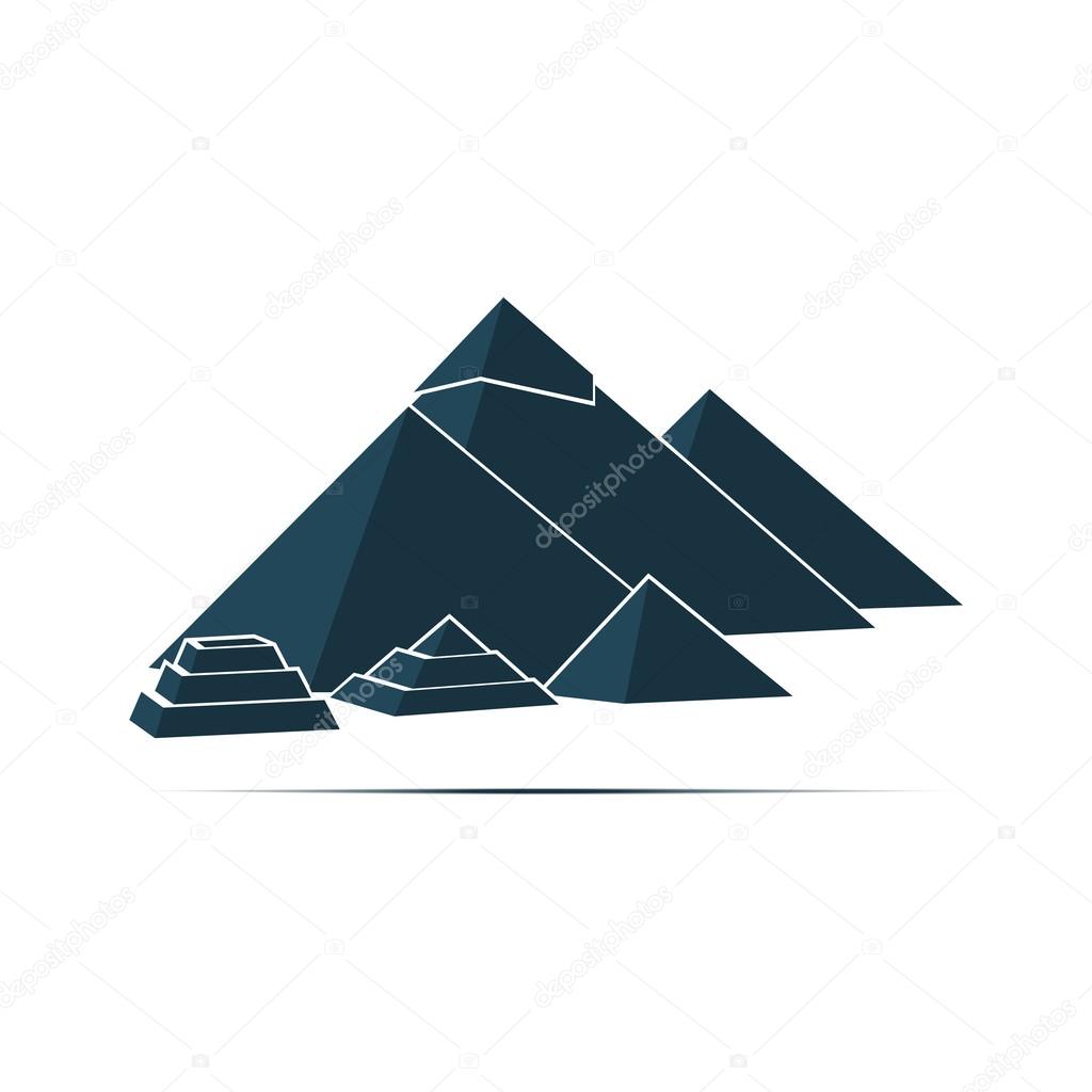 Image vectorielle Pyramide monument construction Le Caire Gizeh Egypte ...