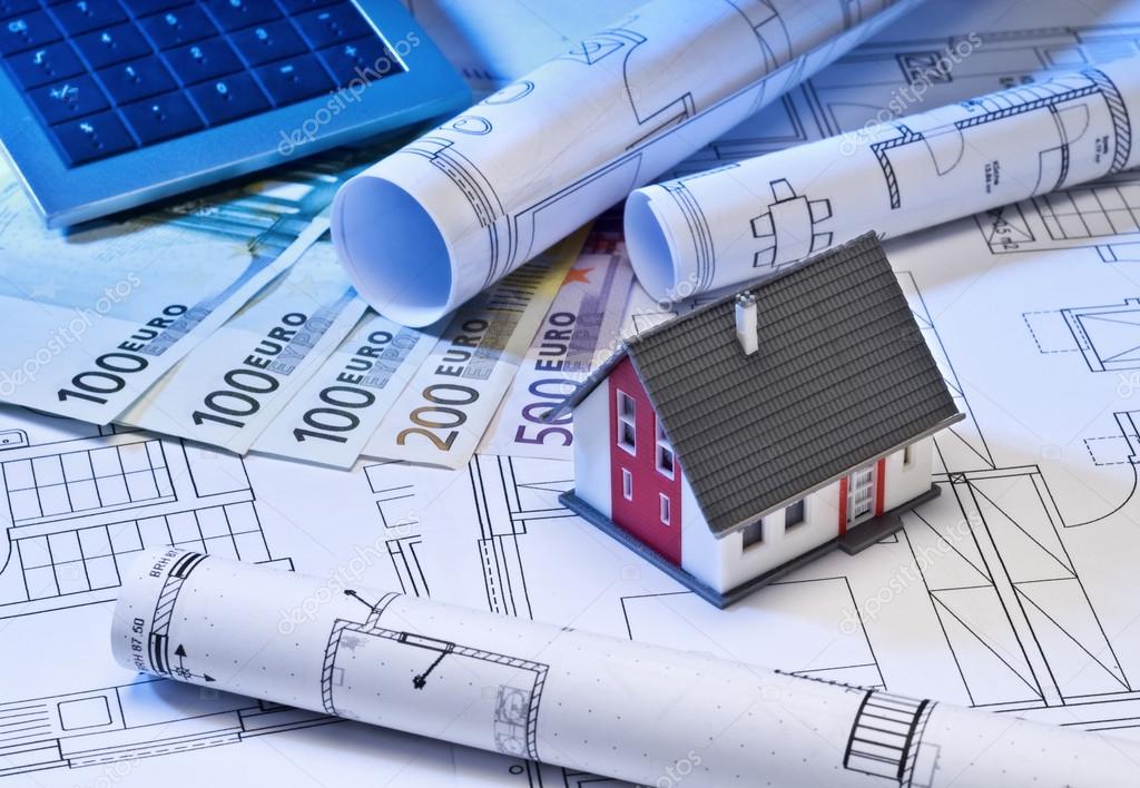 Calculation of construction costs — Stock Photo © gopixa #84203980