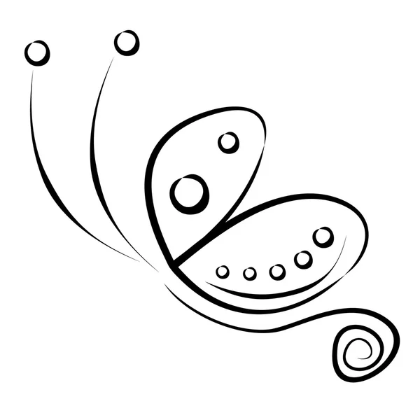 Pillangó rajz Stock vektorok, Pillangó rajz Jogdíjmentes illusztrációk ...