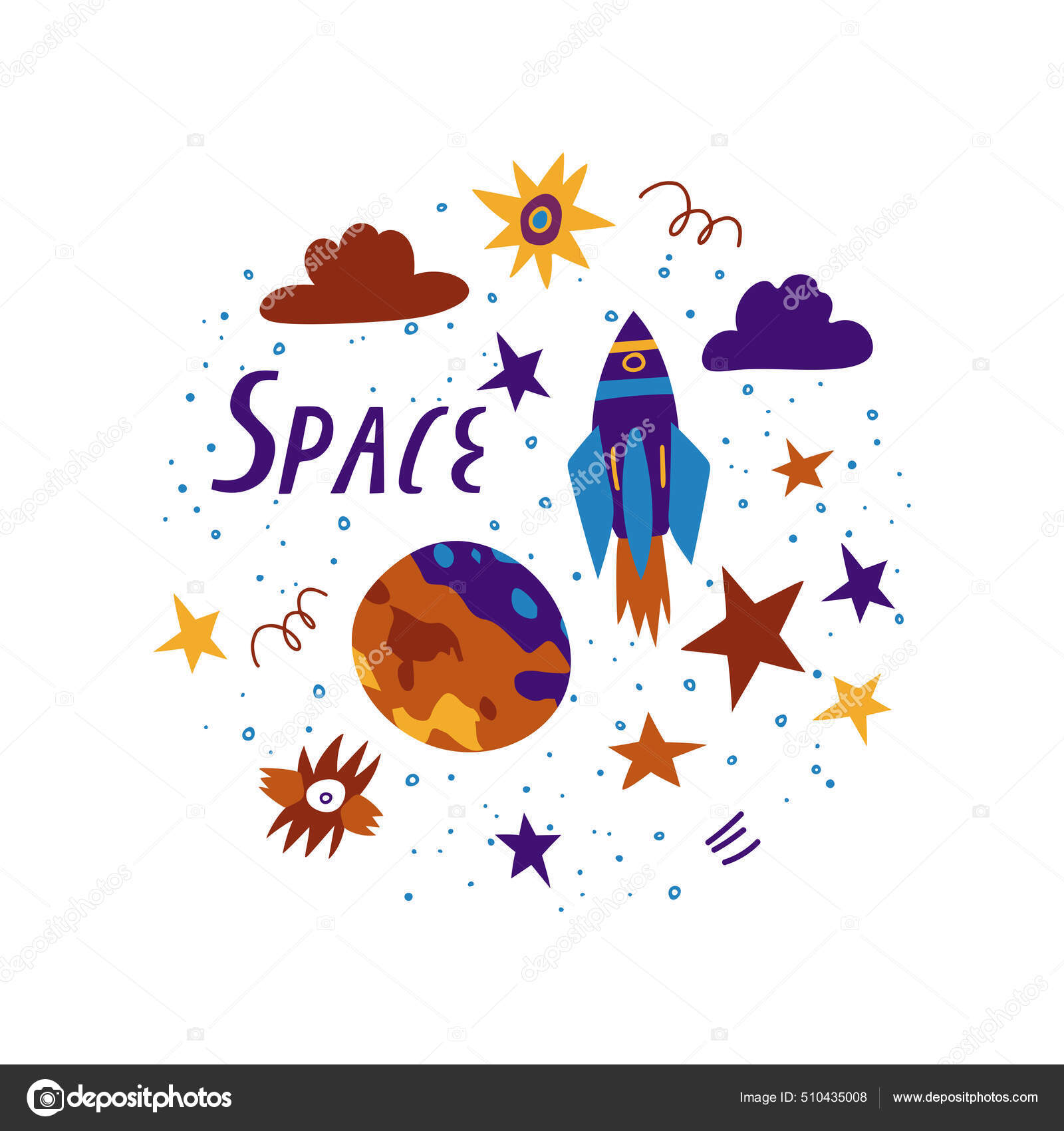 Stars And Planets Clip Art